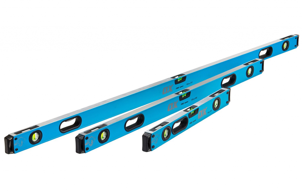 OX Pro Level Bag with 1800mm, 1200mm & 600mm Pro Levels – Walkers The ...