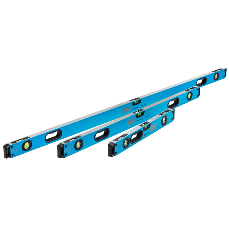OX Pro Level Bag with 1800mm, 1200mm & 600mm Pro Levels – Walkers The ...